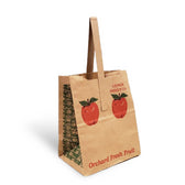 1/2 Peck Brown Paper Apple Tote Bag